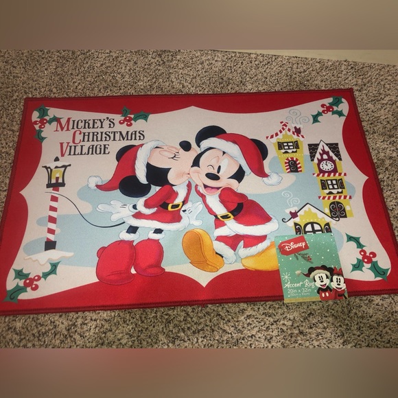 Disney | Holiday | Mickey Mouse Christmas Accent Rug | Poshmark